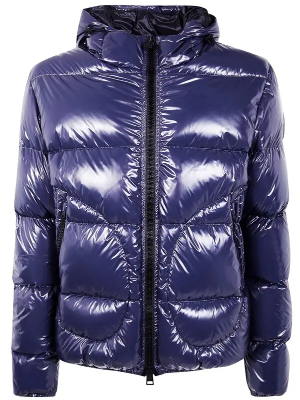 Herno Glossy Bomber Jacket - Blue