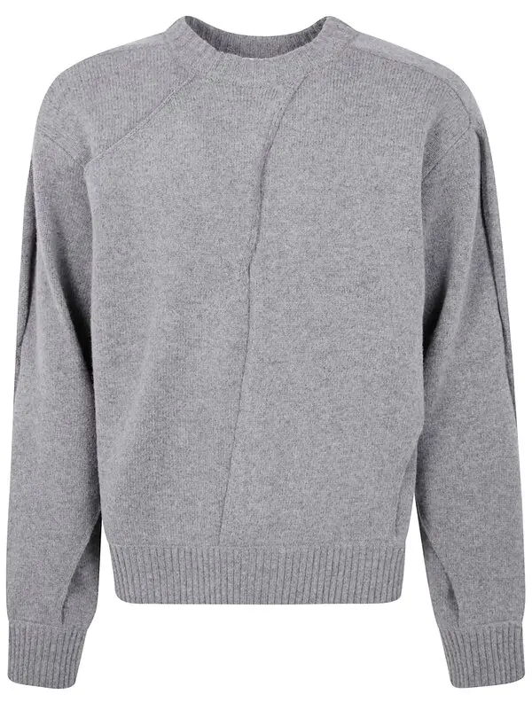 Axel Arigato Stitch Paneled Sweater - Gray