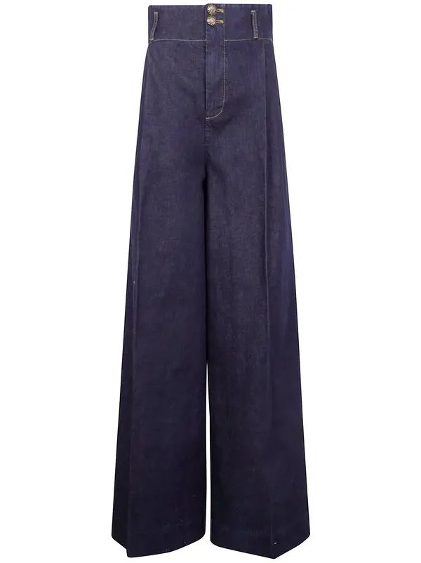 Zimmermann Hypnotic Denim Tailored Pant