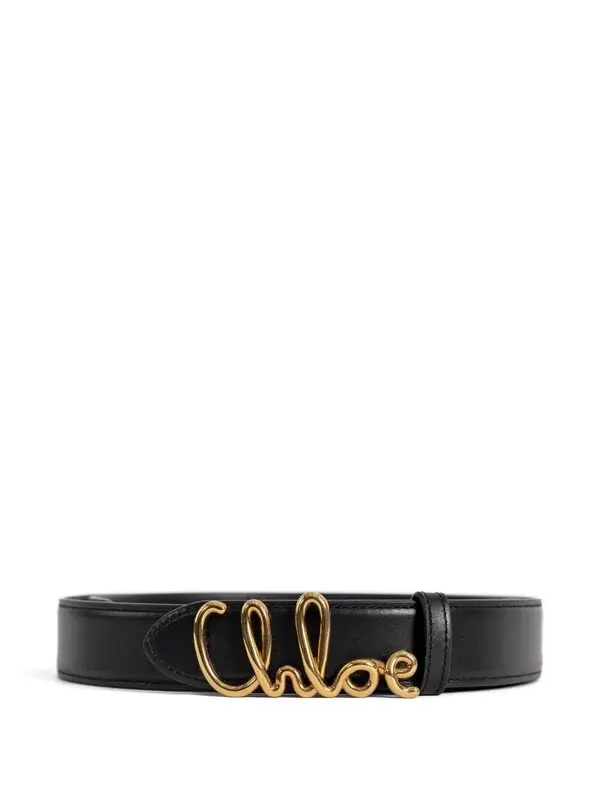 Chloé Iconic Leather Belt - Black