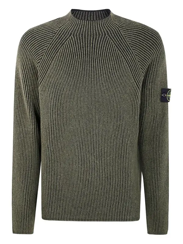 Stone Island Vanisé Full Rib Rws Wool Crew Neck