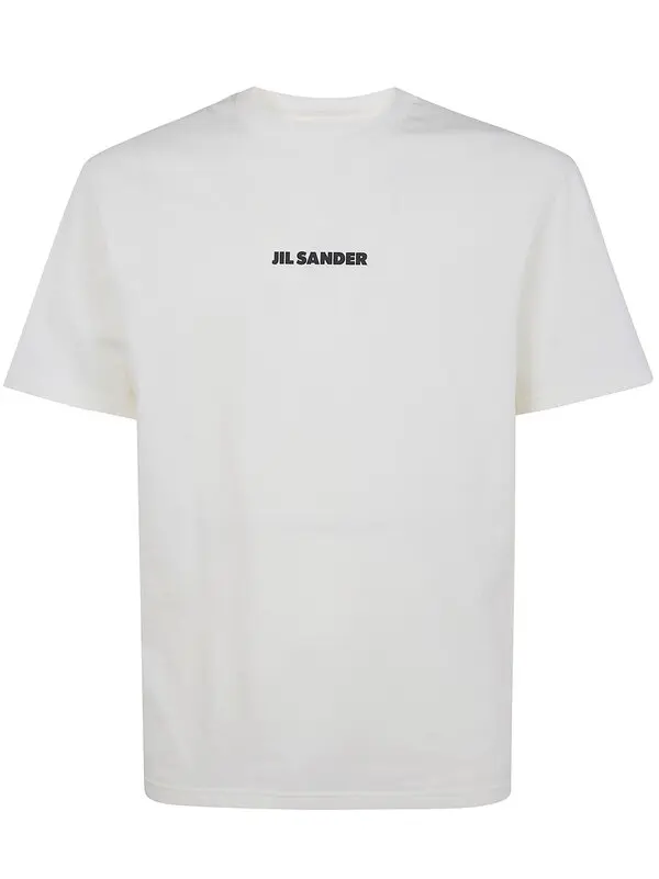 JIL SANDER Crewneck Logo T-shirt - White