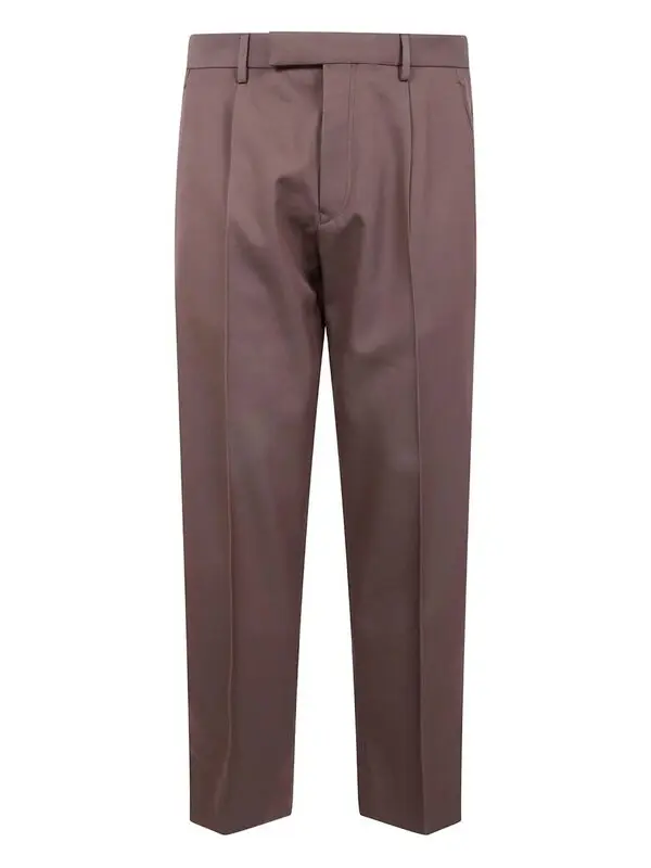 Zegna Cotton And Wool Pants - Brown