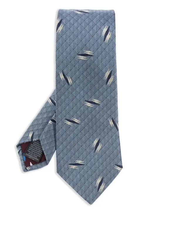Paul Smith Retro Neck Tie - Blue