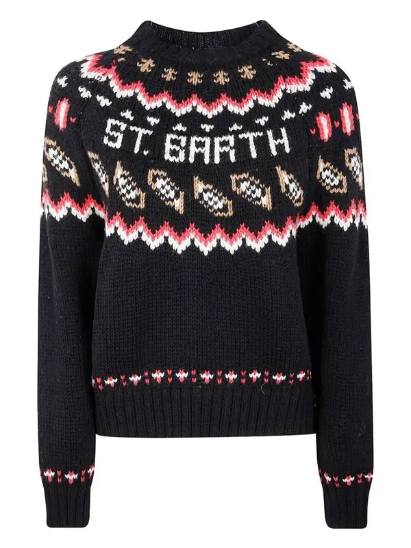 MC2 SAINT BARTH Kyla Nordic Jumper - Blue