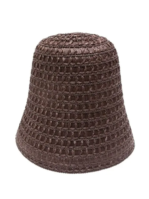 Max Mara Wainer Rafia Hat - Brown