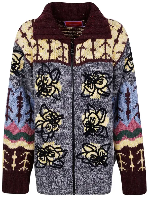 La DoubleJ Embroidered Cardigan - Multi