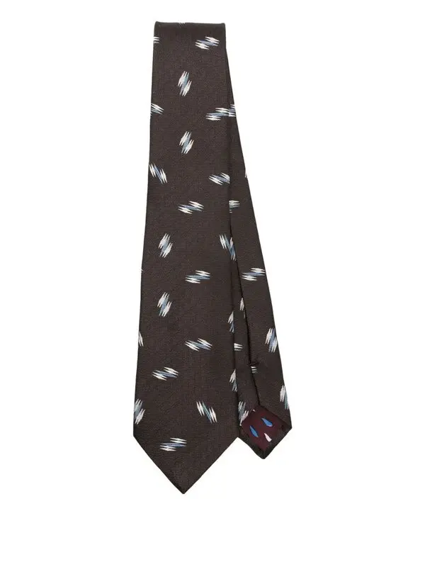 Paul Smith Retro Standard Neck Tie - Brown