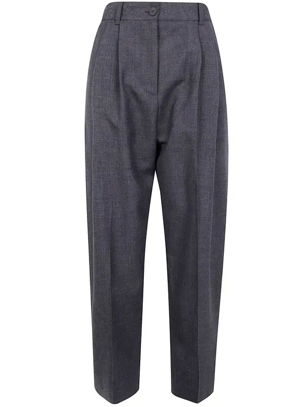 Studio Nicholson Acuna Double Pleat Front Pant - Gray