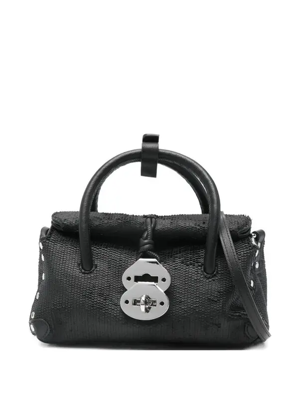 ZANELLATO Dotta Cbi" Baby Messenger Bag - Black
