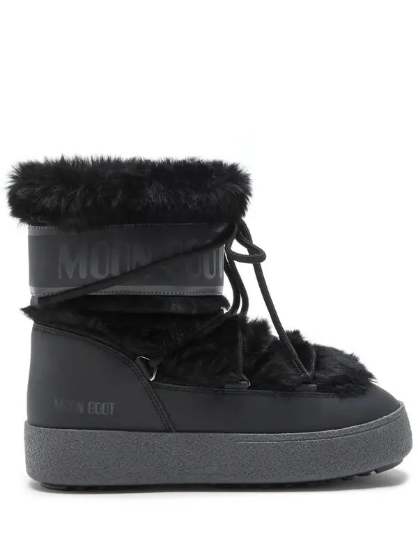 Moon Boot Ltrack Faux Fur Wp Boots - Black