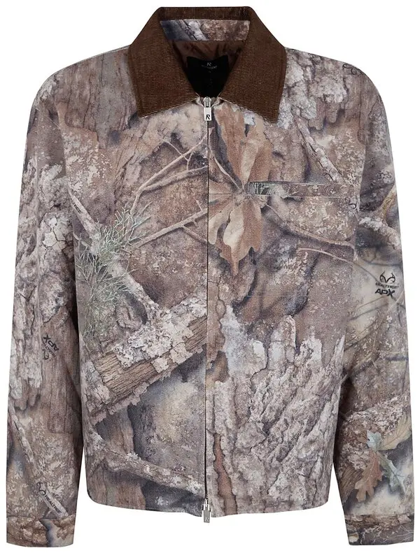 REPRESENT Real Tree Camo" Trucker Jacket - Gray