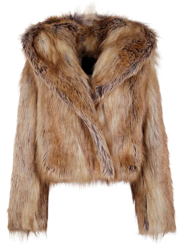 BBCOUTURE Siberian Ecofur Jacket - Brown