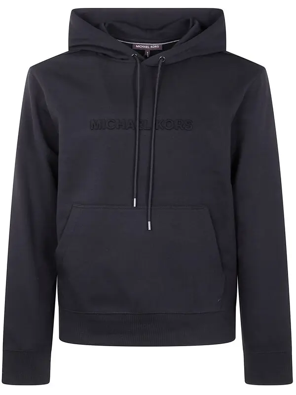 Michael Kors Embossed Logo Hoodie - Black