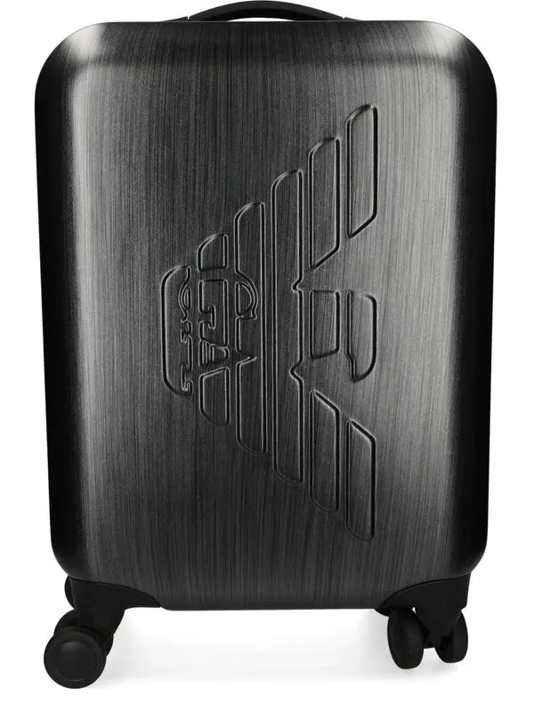 Emporio Armani Eagle Suitcase Trolley - Gray