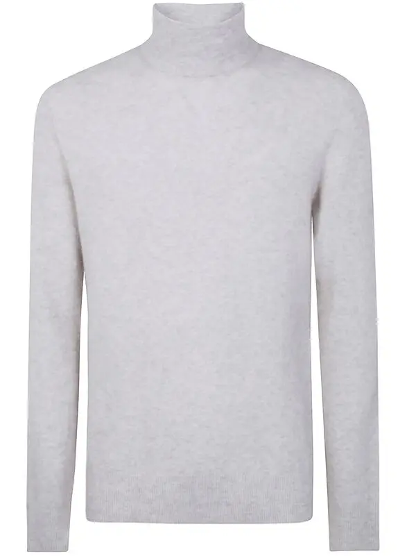 NUUR Long Sleeve Turtleneck Sweater - Gray