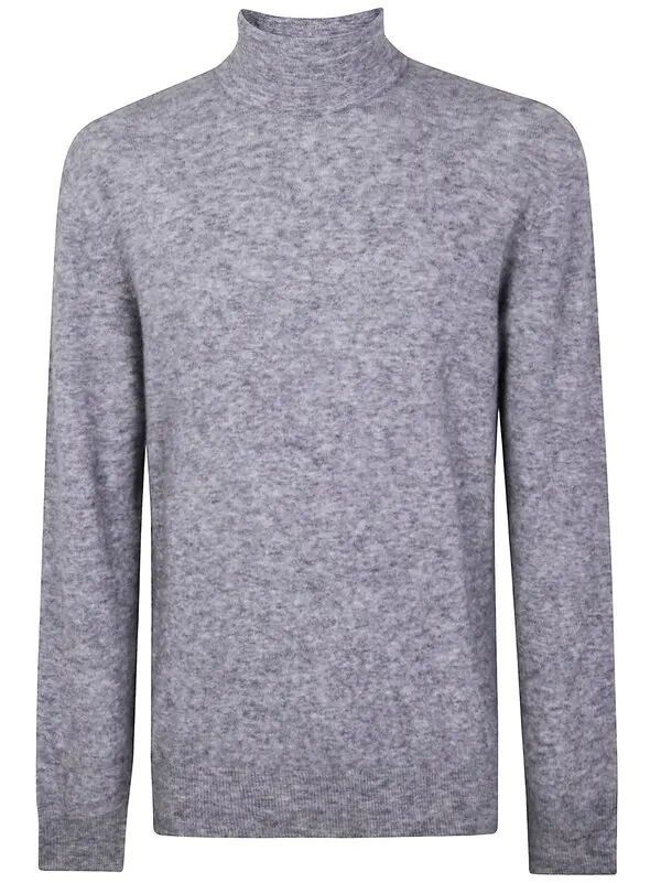 NUUR Long Sleeve Turtleneck Sweater - Gray