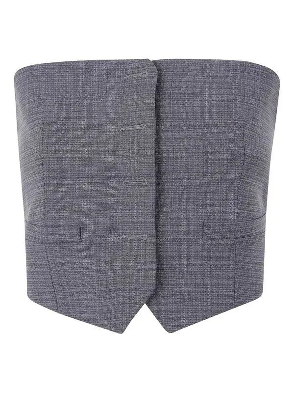 Alexander Wang Bustier Vest - Gray