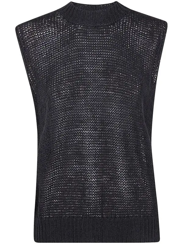 NUUR Sleeveless Waistcoat With Round Neck