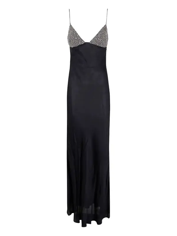 TWINSET Midi Dress With Beaded Neckline