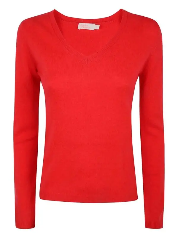 ABSOLUT CASHMERE Anatola V-neck Cashmere Sweater - Red