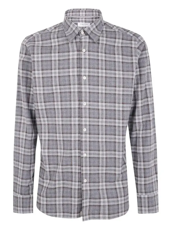 TINTORIA MATTEI 954 Tartan Shirt - Black