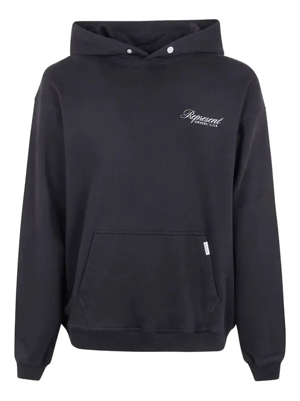REPRESENT Owners Club Script Hoodie - Black