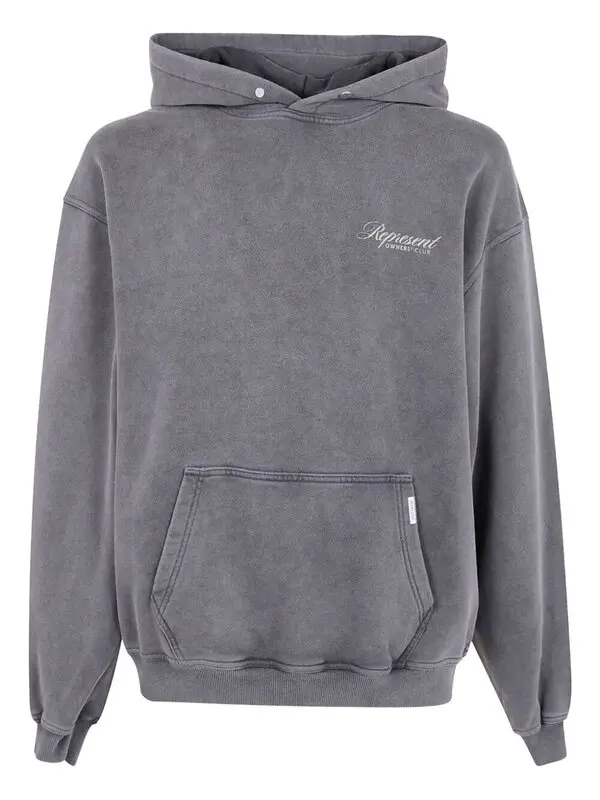 REPRESENT Owners Club Script Hoodie - Gray