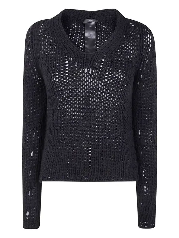 SAPIO V-neck Wool Sweater