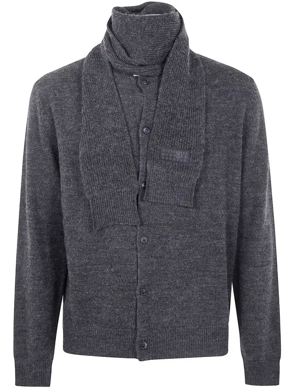 MAISON MARGIELA Buttoned Cardigan - Gray