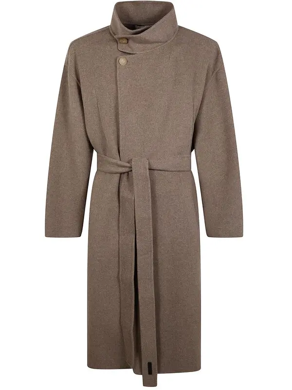 Fear Of God Highneck Coat - Brown