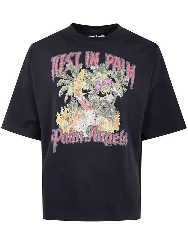 Palm Angels Rest In Palm Loose" Short Sleeves T-shirt