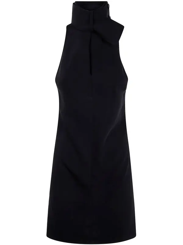 COURREGES Scarf Mockneck Dress