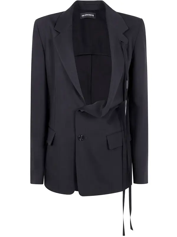 ANN DEMEULEMEESTER Disa Light Asymmetric Deconstructed Jacket