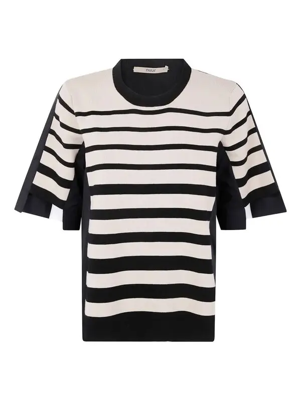 NUUR Crew Neck Striped Sweater