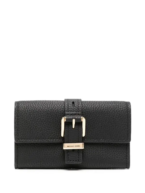Michael Kors Nolita Medium Flap Trifold Wallet - Black