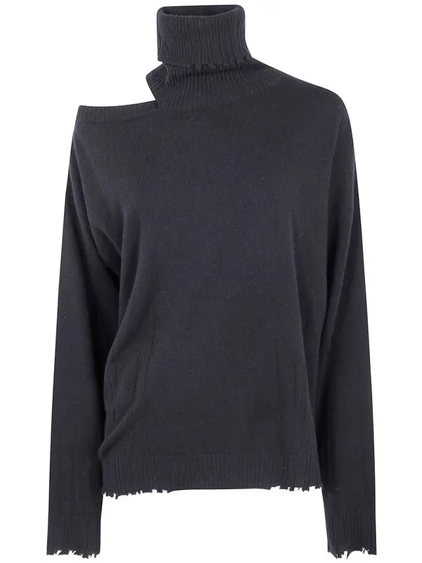 UMA WANG High Neck Cashmere Top