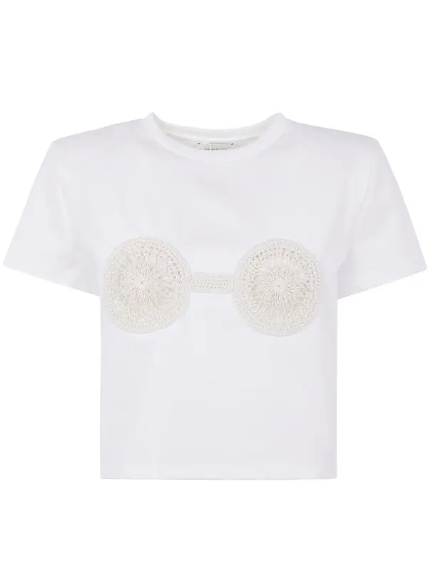 Magda Butrym Cropped T-shirt - White