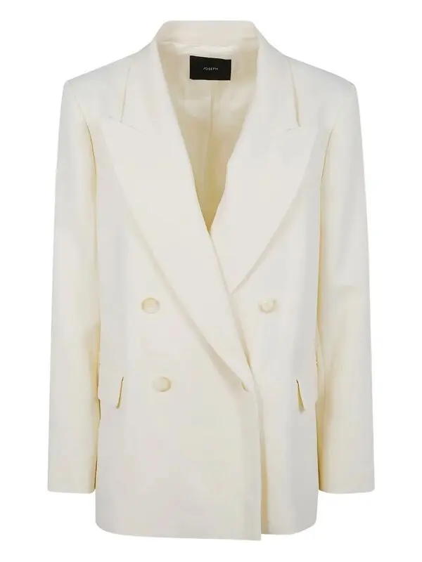 JOSEPH Jaden Jacket Comfort Cady - White