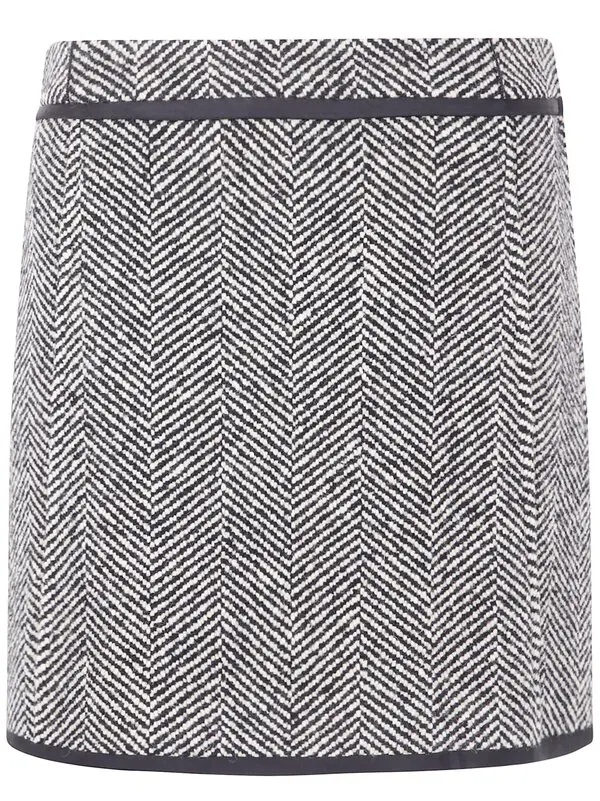 JIL SANDER 102 W Trim Skirt - Gray