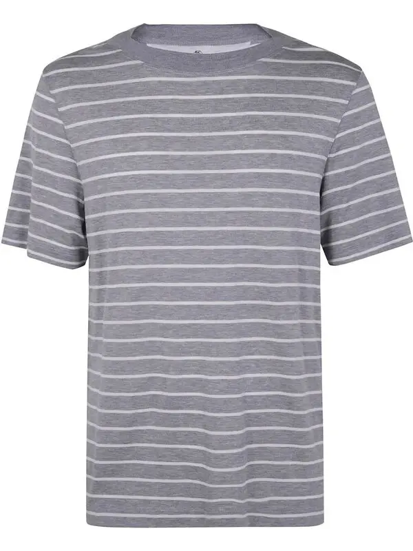 Brunello Cucinelli Classic Stripes Tee Shirt