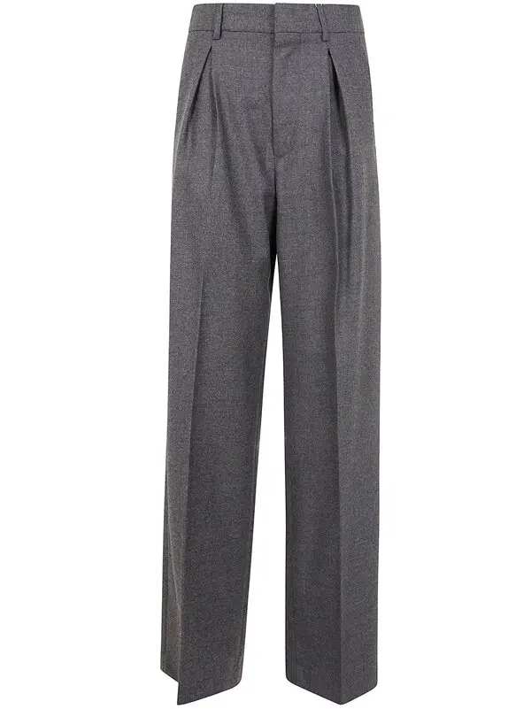 MAISON MARGIELA Pleated Wide-leg Trousers
