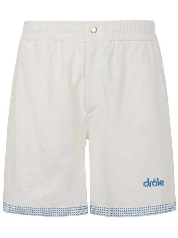 Drole De Monsieur Piqué Short - White