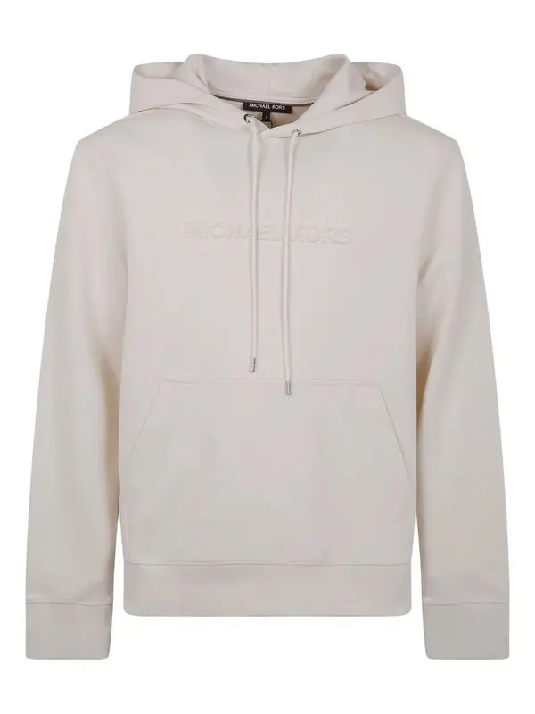 Michael Kors Embossed Logo Hoodie - Beige