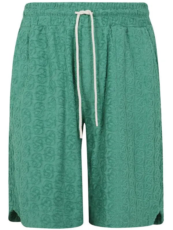 Drole De Monsieur Le Short Monogramme - Green