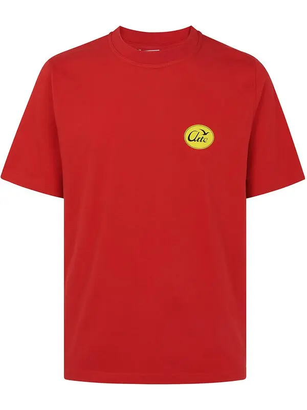 ARTE ANTWERP Small Circled Bird Logo T-shirt - Red