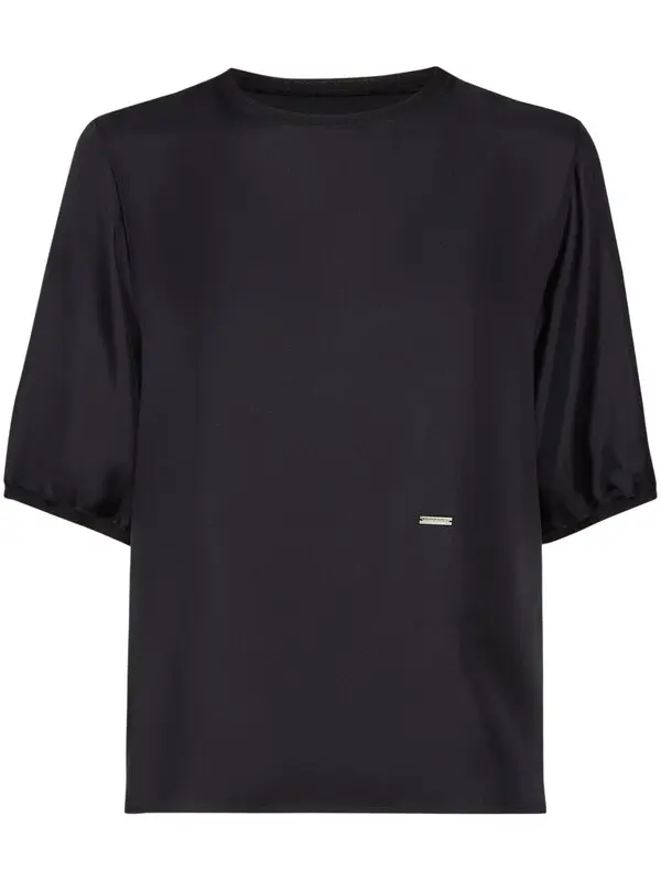 Dsquared2 Short Sleeve Silk Blouse