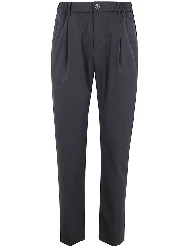 Herno Flat Front Trousers - Blue