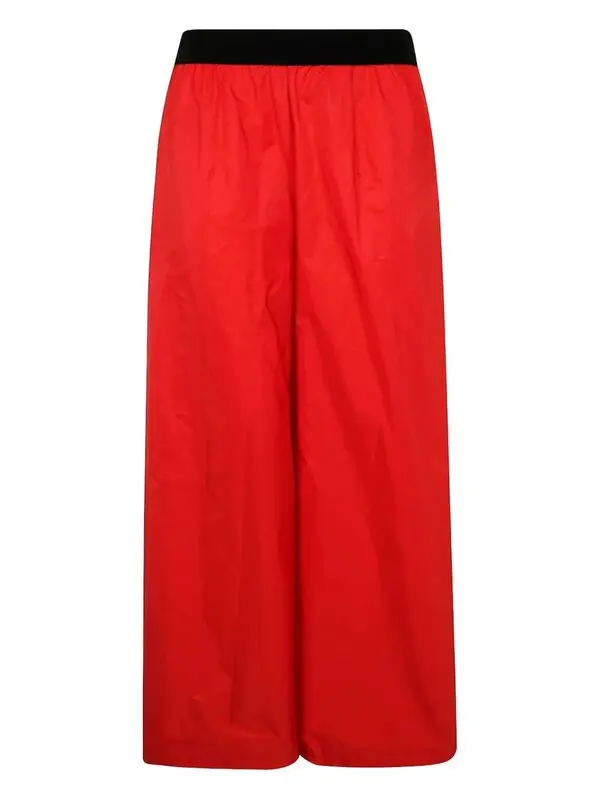 MARIA CALDERARA Wide Leg Trousers - Red