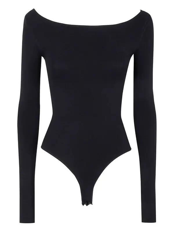 ENTIRE STUDIOS Scoop Neck Bodysuit - Black